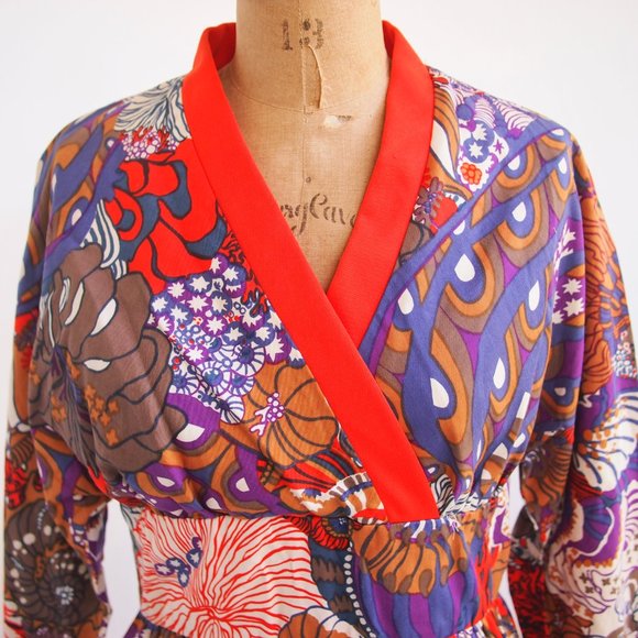 Stix Baer & Fuller | Dresses | Vtg 6s Stix Baer Fuller Mod Retro Floral Psychedelic Secretary ...